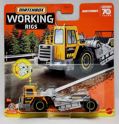 2023 MATCHBOX WORKING RIGS - MBX ROAD SCRAPER - 1:64 EARTH MOVER | eBay