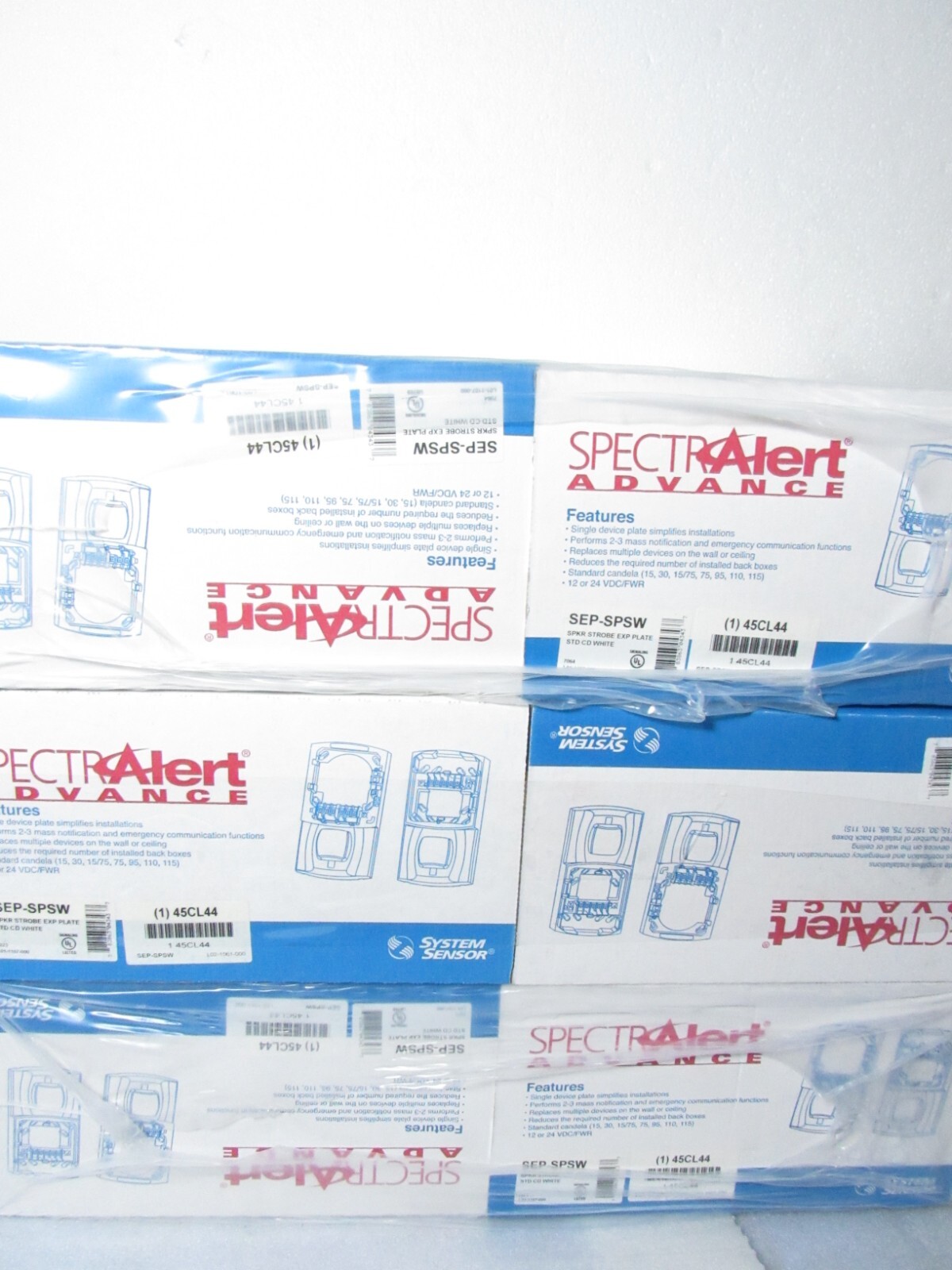 10 System Sensor SEP-SPSW Expander Plate For White Speaker Strobe [CJJH ...