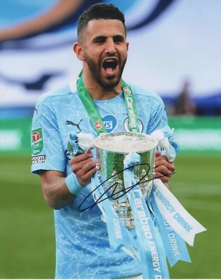 Manchester City Riyad Mahrez Autographed Signed 8x10 Photo COA #4 | eBay