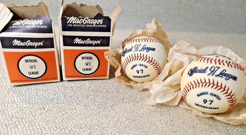 Pair of Vintage MacGregor Premier 97 Official League Baseball NEW in ...