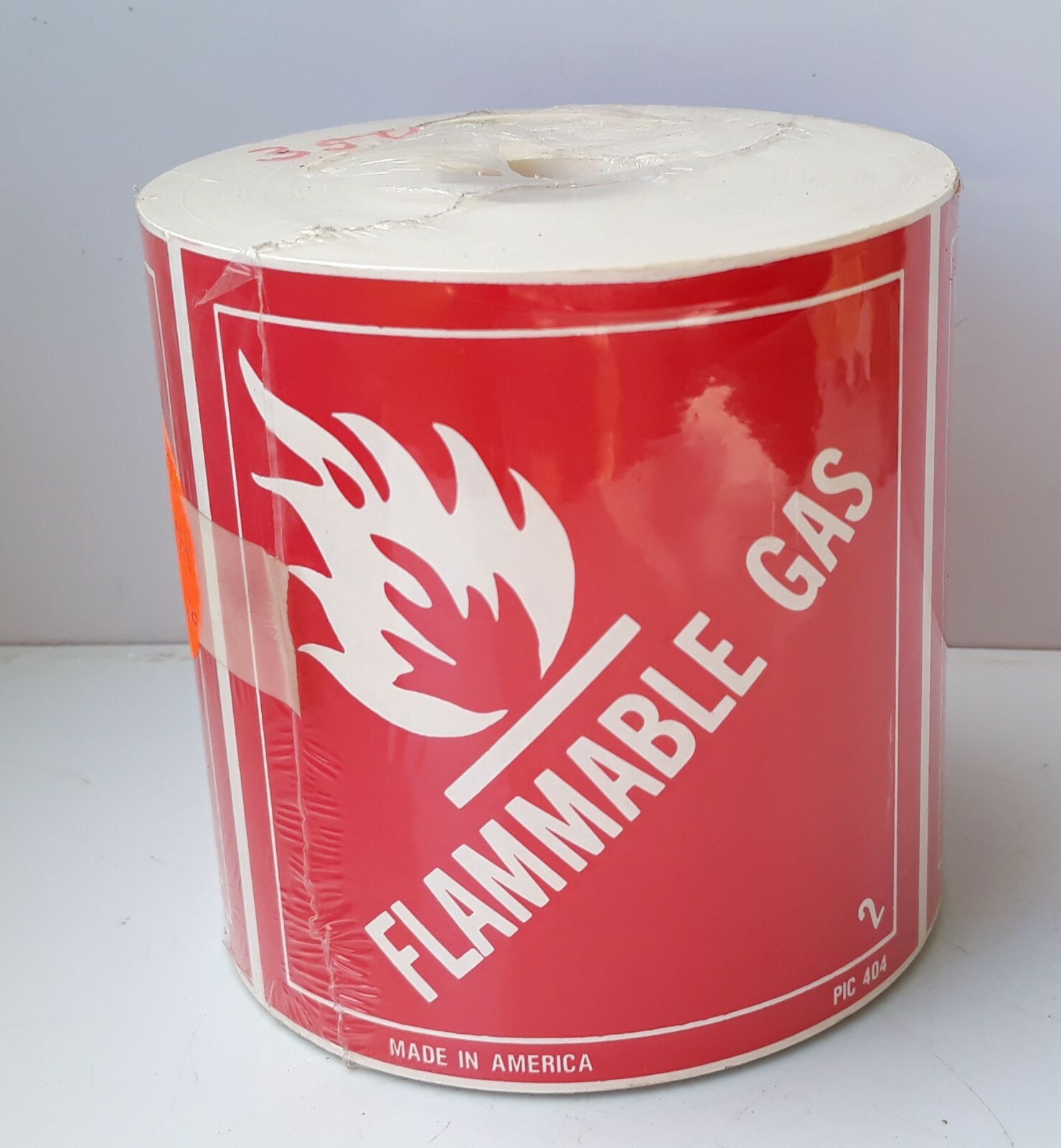 Hazard Class 2 D.O.T. Flammable Gas Labels 4 x 4" Inch Square Roll of ...