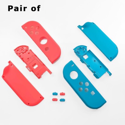 Versatile Durable Sturdy Pair of Red Blue Panel Buttons Shell for ...