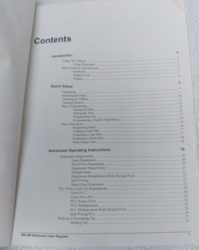 SAMSUNG Sam4s ER-290 Cash Register - Powers on - E1 Error Code - USED ...