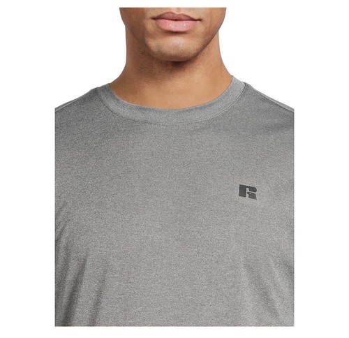 RUSSELL ATHLETIC Mens Gray Dri Power 360 Workout T-Shirt Size XL NWOT ...