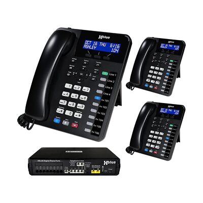 XBLUE X16 Plus Small Business Phone System Bundle with (3) XD10 Digital ...