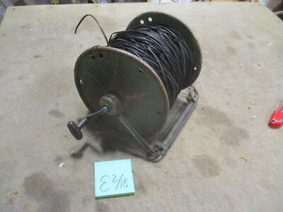 Used DR-8-B Commo Spool w/NOS RL-39 Reeling Machine, WD-1A Wire *Bent ...