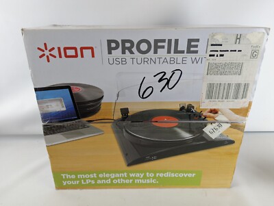 ION PROFILE PRO USB TURNTABLE INPUT MAC/PC CONVERTER SOFTWARE RECORDS ...