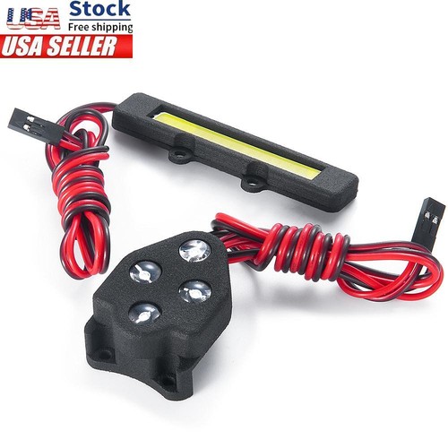 RC LED Lights Kit COB Front + LED Rear Light Lamp for 1/8 SLEDGE ...