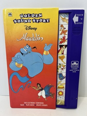 Golden Sound Story Disney Aladdin Sight Sound Book Electronic Storybook ...