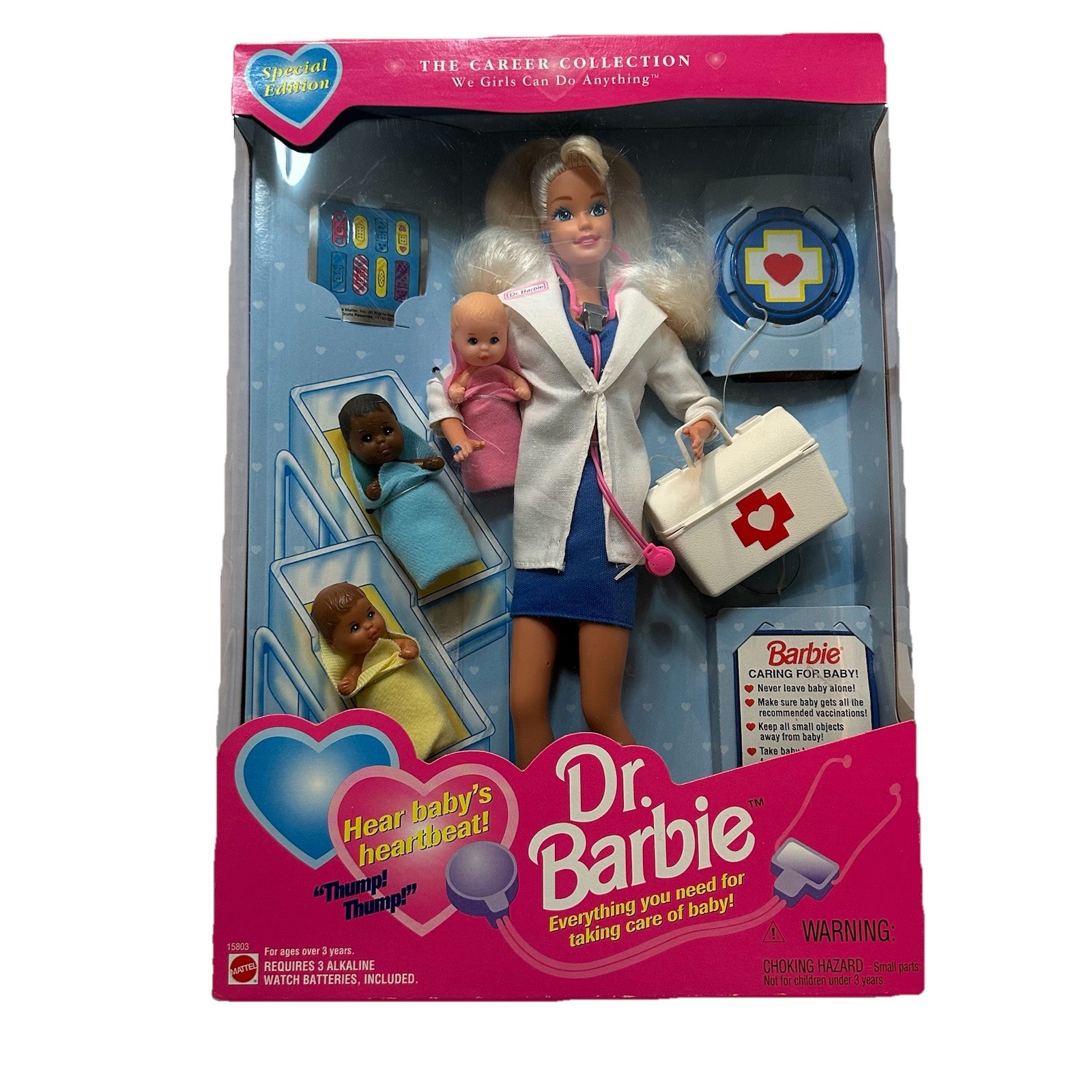 VTG 1995 Mattel Dr. Barbie Doll Special Ed. Career Collection 15803 ...