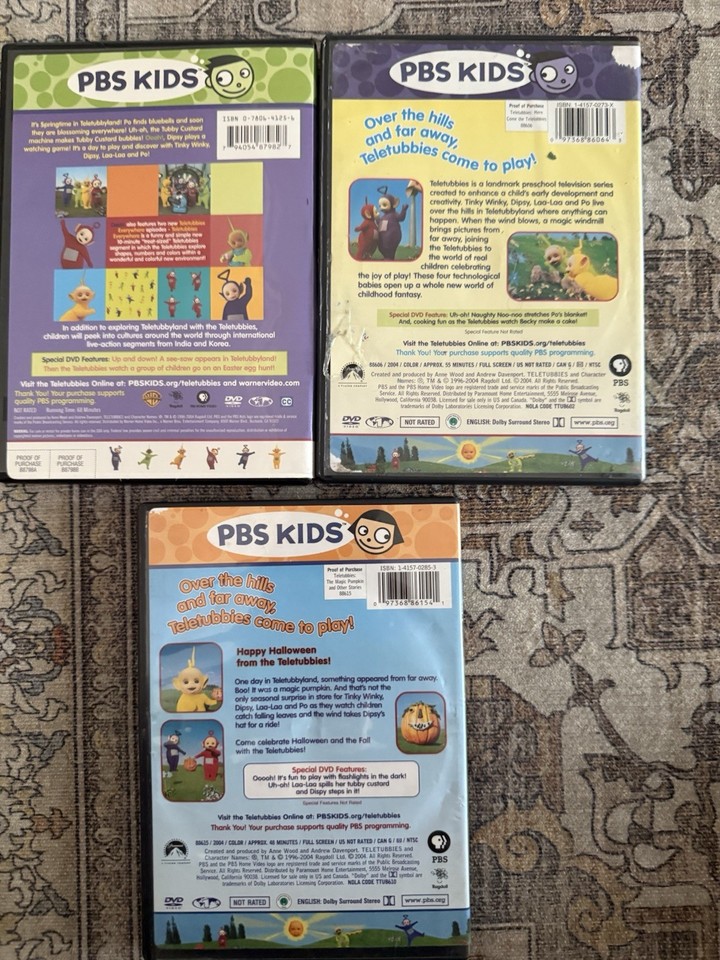 PBS Kids Teletubbies Lot Of 3 DVDs | eBay