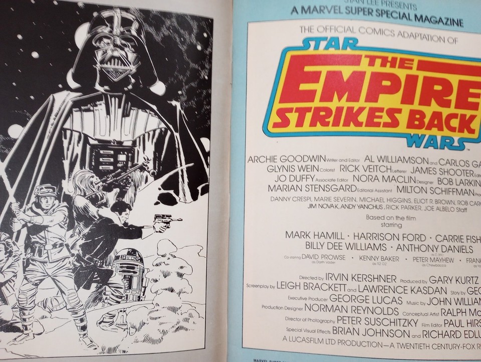 Star Wars Star Trek Motion Picture Battlestar Marvel Super Special ...