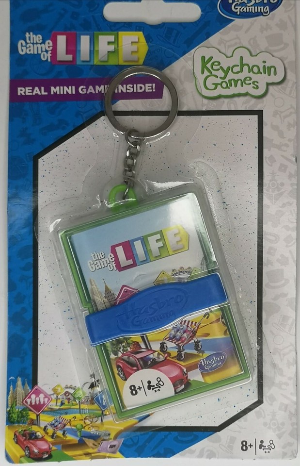 Hasbro Keychain Mini Travel Game Monopoly Game Of Life Trivial Pursuit ...