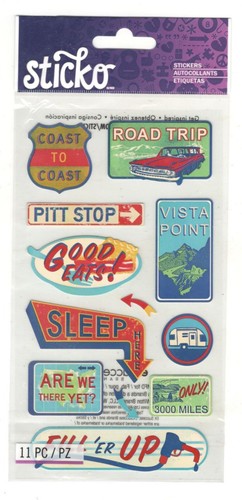 Vintage Sticko Sticker COAST TO COAST TRAVEL STICKERS SD7 | eBay