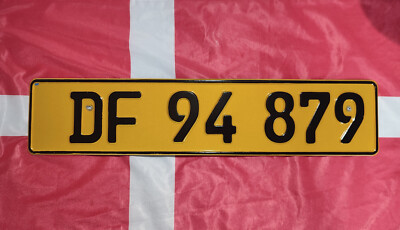 Used Denmark Commercial License Plate - replica | eBay