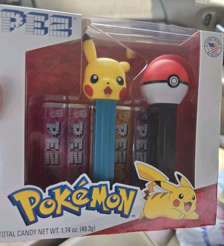 Pokemon Pikachu + Poke Ball 2 Pack Pez Dispenser & Candy Gift Set New ...