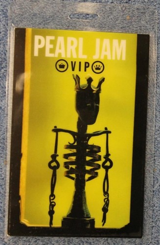 Vintage Mint Pearl Jam 2003 Riot Act Tour VIP Laminated Backstage Pass ...