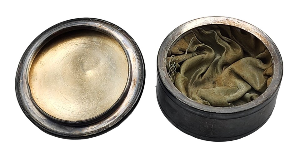 Antique VICTOR Silver Plate Round Cufflinks / Buttons Art Nouveau Box ...