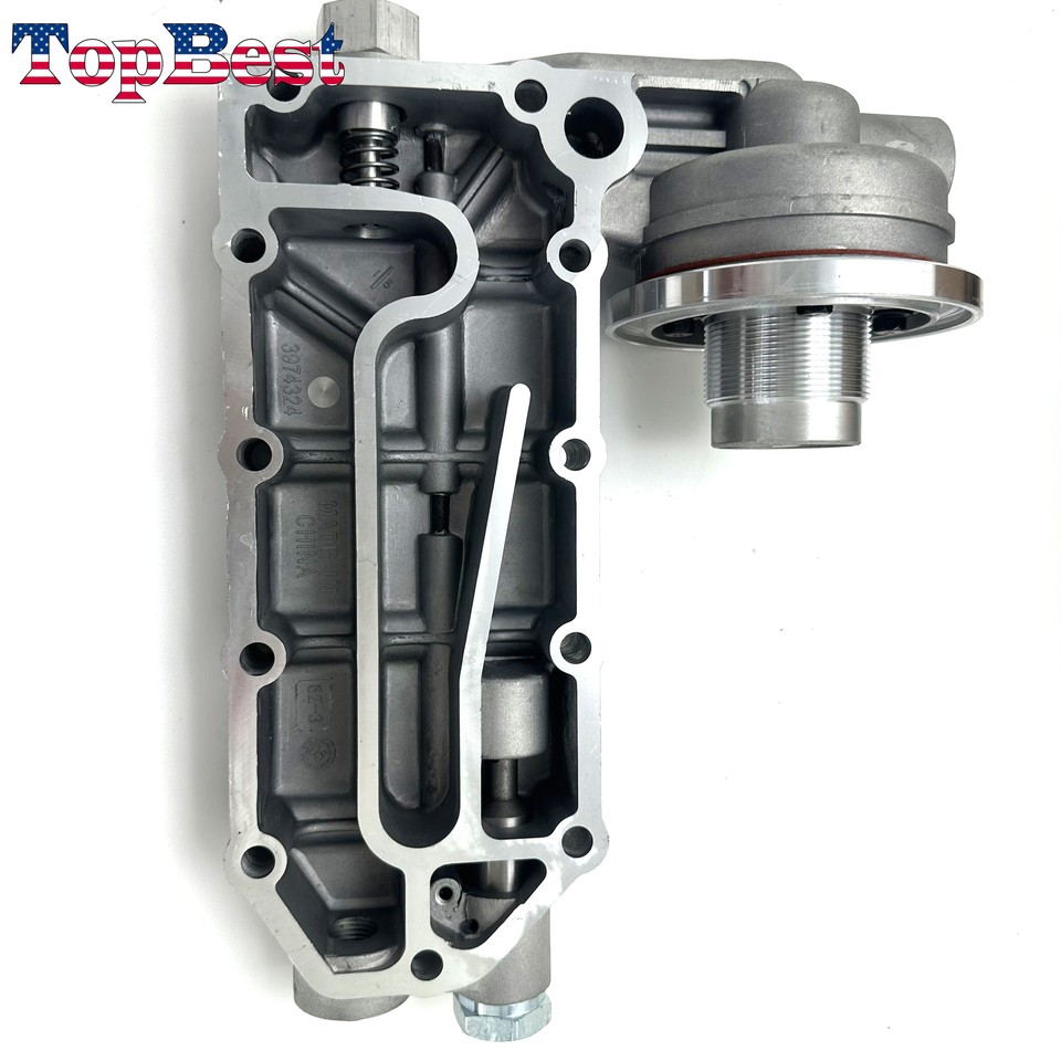 New Oil Cooler Cover Filter Head 3974325 for Cummins 6CT ISC QSC 8.3 ...