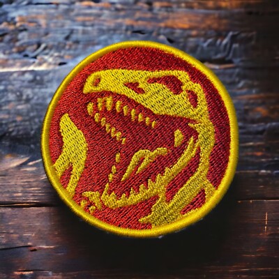 MMPR Mighty Morphin' Power Ranger Red Ranger Coin Logo Embroidered ...