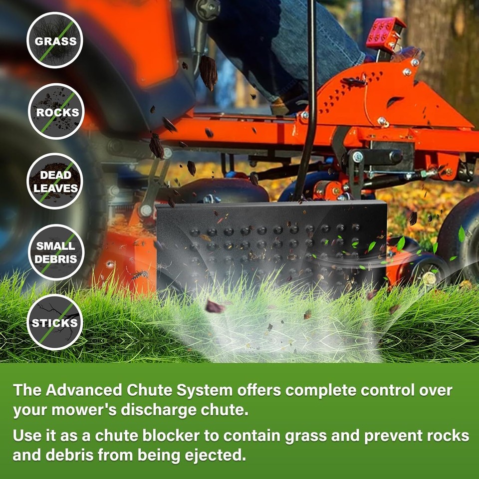 Fit Most ZT Mowers Advanced Chute System Chute Blocker ACS6000ULS/088 ...