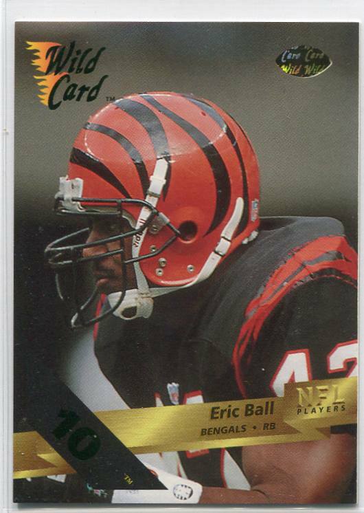 1993 Wild Card - ERIC BALL - Rare Green 10 Stripe Parallel #18 ...