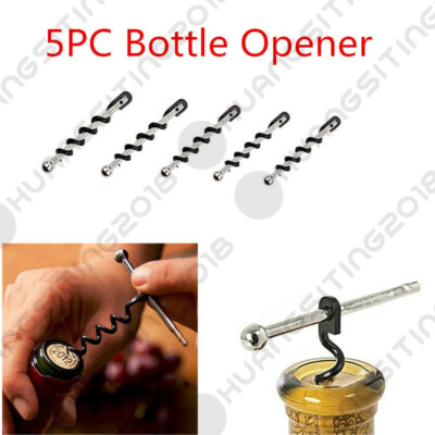 🔥🔥🔥 5PC Mini Outdoor Stainless Steel Corkscrew Red Wine Bottle Opener ...