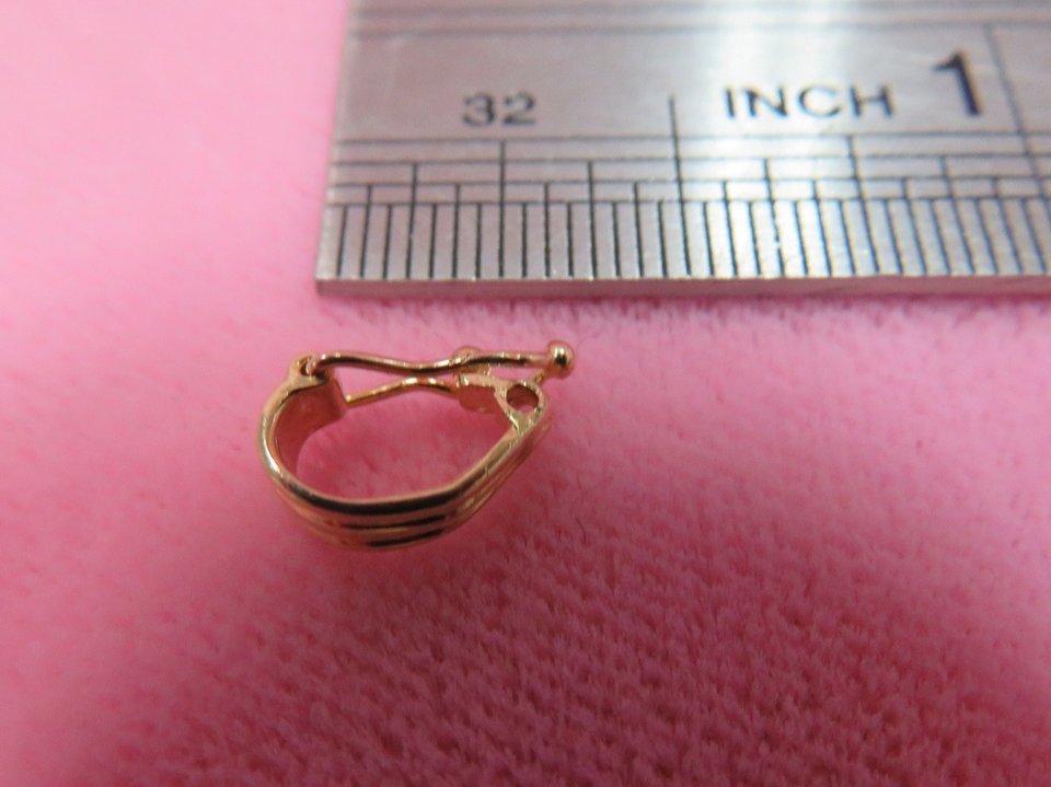 14k Solid Yellow Gold Charm Hanger- Bail Enhancer | eBay