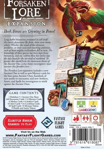 Eldritch Horror Forsaken Lore Board Game EXPANSION | Mystery |... | eBay