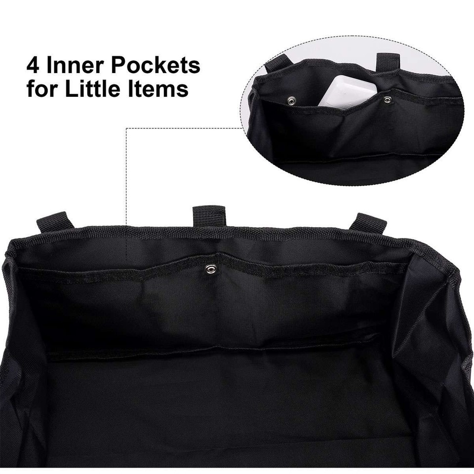 Black Basket Under Seat Rollator Storage Bag Tote for Walker 4 Wheel ...