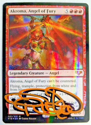 MTG FOIL SHADOW SIGNED Akroma, Angel of Fury | eBay