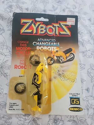 VINTAGE REMCO ZYBOTS ROBOT MOTORCYCLE TRANSFORMERS NEW- WORN PACKAGE | eBay