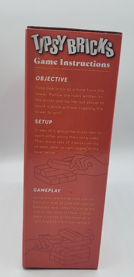 Tipsy Bricks Tumbling Tower Stacking Drinking Game ~ Wooden Bricks ~ NEW | eBay
