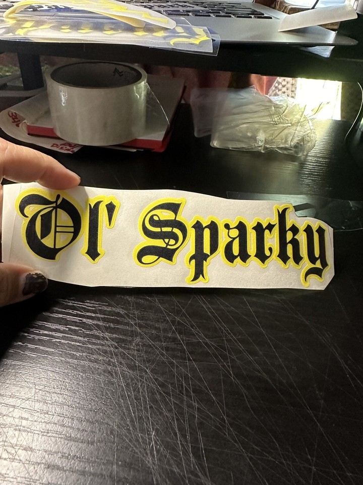 Sparky Decal, Funny Nicknames, Electrical Decal. Waterproof And Will ...