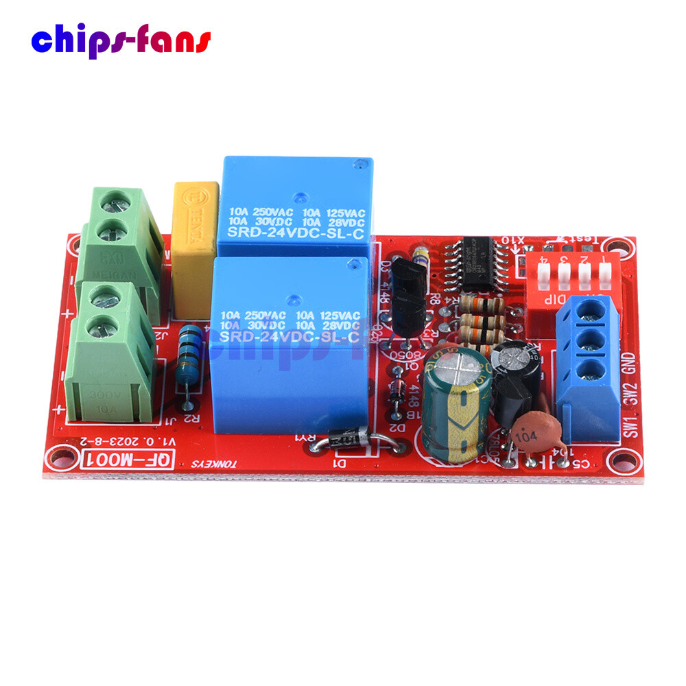 5V/12V/24V 10A Energized Switching DC Motor Forward and Reverse Relay ...