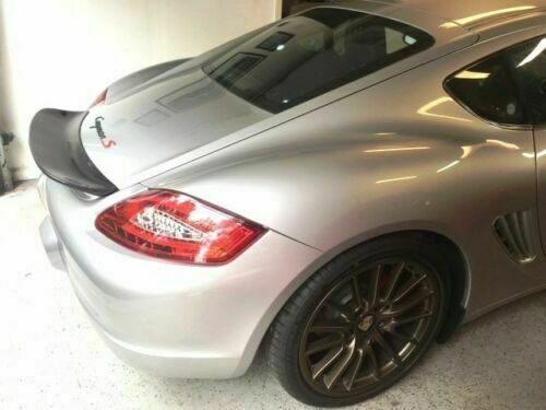 Carbon Fiber Ducktail Spoiler Strosek Style for 987 Porsche Cayman ...