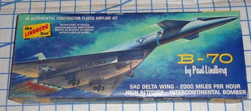 Lindberg North American XB-70 Valkyrie Bomber 1:169 Scale Model Kit No ...