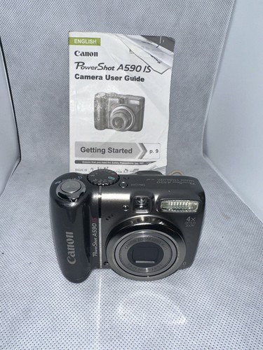 CANON PowerShot A590 IS 8.0mp Gray DIGITAL Camera 4X Optical Zoom ...