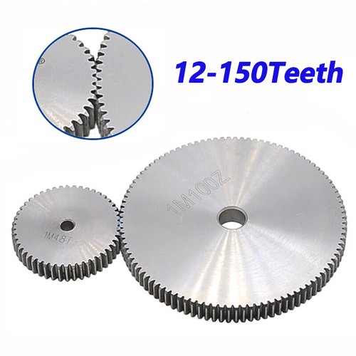 Mod 1 Steel Spur Gears Pinion Gear Width 10mm Teeth 12-150 OD14-150mm ...