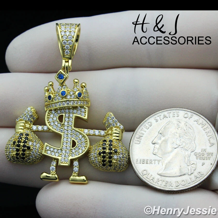 Gold Money Sign With Crown