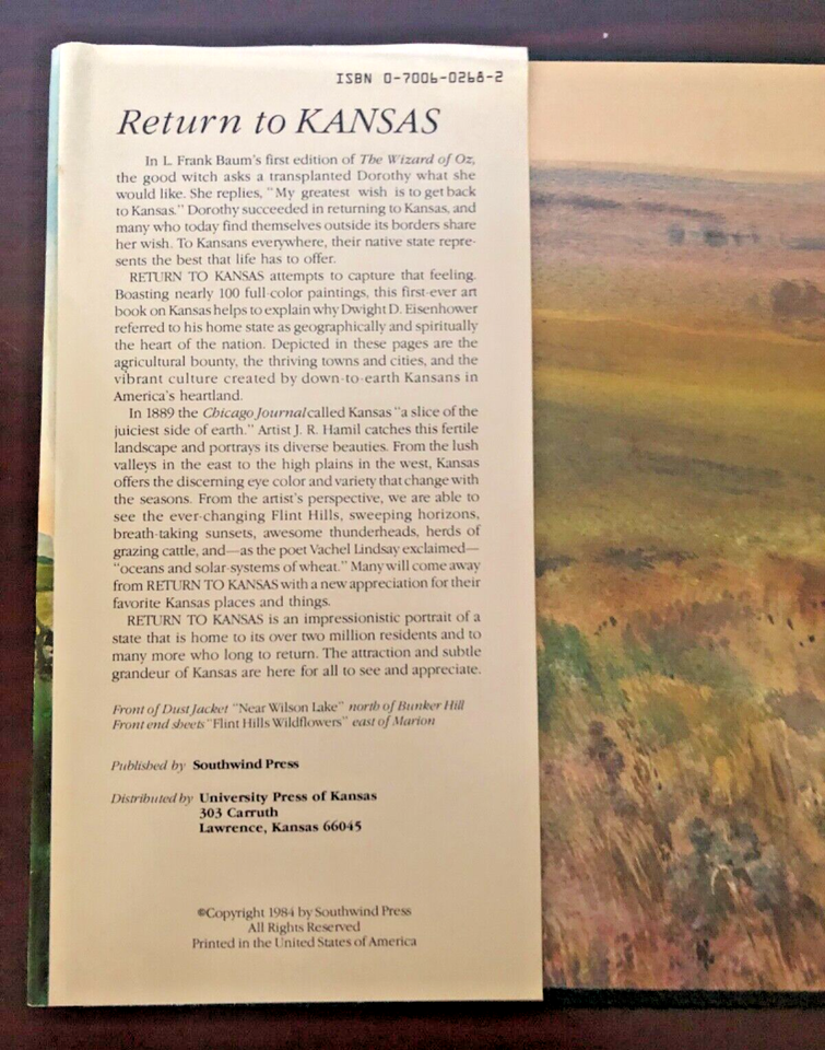*NEW* RETURN TO KANSAS * Watercolors by J.R.Hamil * Text By Sharon ...