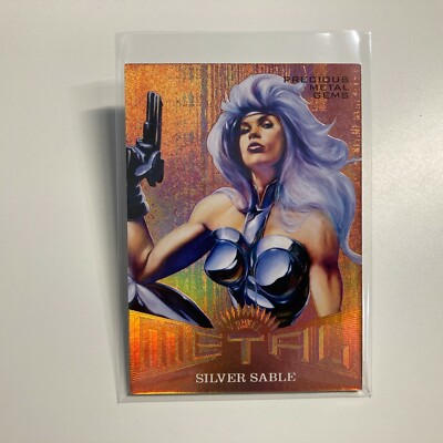 Silver Sable 2017 Fleer Ultra Marvel Spider-Man Precious Metal Gems Bronze Card | eBay