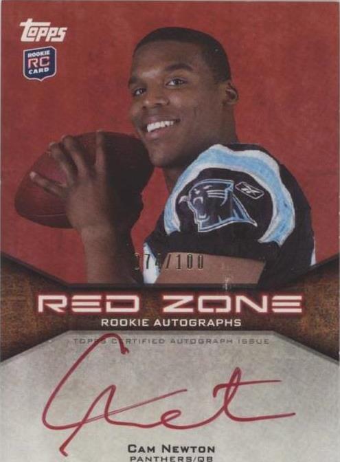 2011 Topps - Red Zone Rookie Autographs Cam Newton #RZRA-CN /100 (AU ...