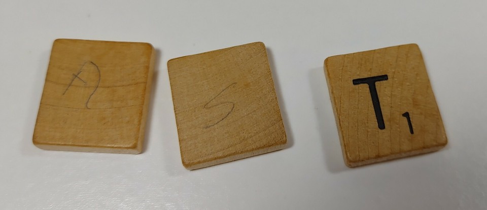 Vintage Scrabble Board Game Selchow & Righter Complete Wood Letters ...