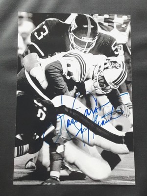 HARRY CARSON NEW YORK GIANTS HOF LINEBACKER AUTOGRAPHED SIGNED 4x6 ...
