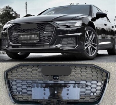 For 2019 2020 2021 2022 Audi A6 RS6 S6 Front bumper Honeycomb Grill ...