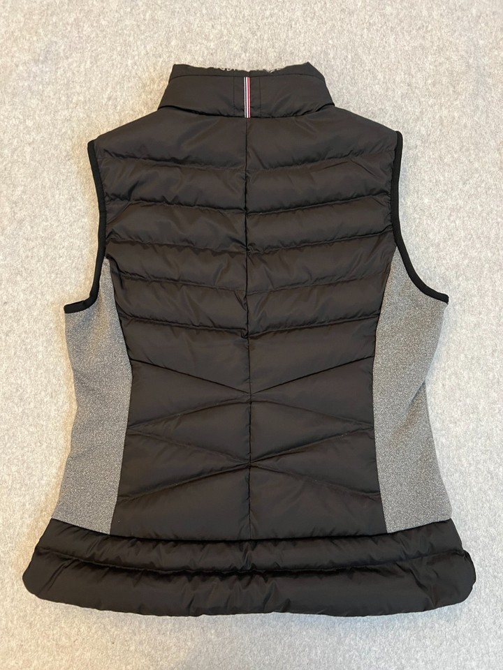 Louis Castel Down Puffer Vest Jacket Women's Medium 95 Black Golf Cozy ...