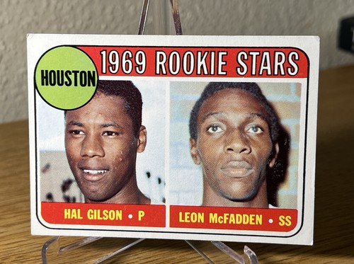 Hal Gilson Leon McFadden 1969 Topps Rookie Stars #156 Vintage Houston ...