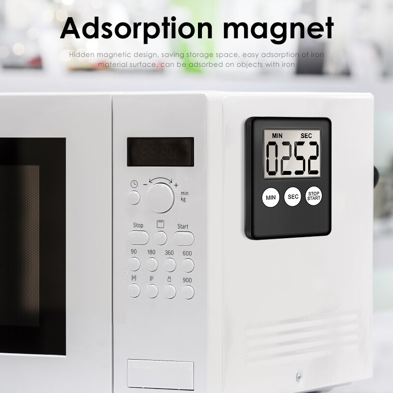 Large LCD Digital Kitchen Cooking Timer Count-Down Up Clock Loud Alarm ...