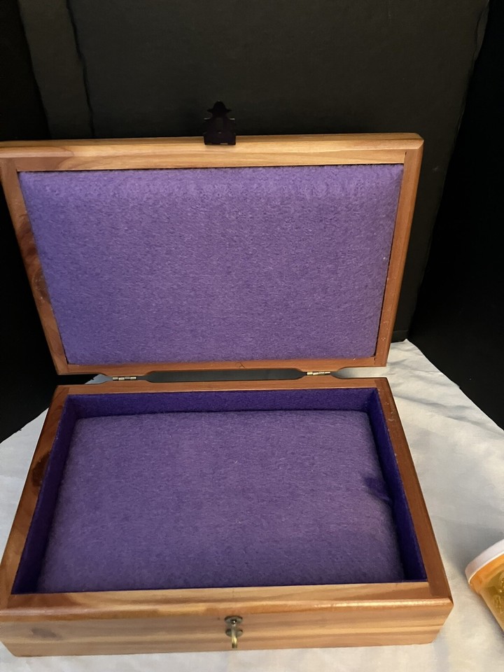 Vintage Handmade Collectible Cedar Wooden Box With Hidden Access | eBay